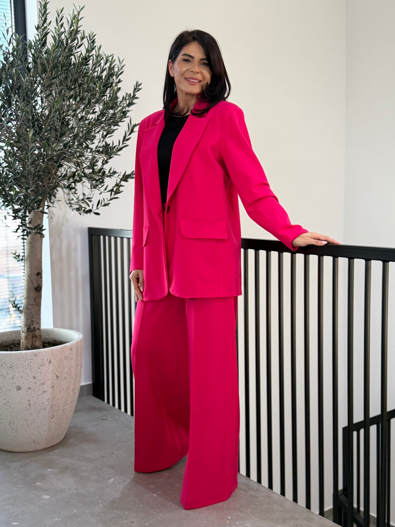 Costum Beth - Berry Pink – Ramona Bădescu Exclusive