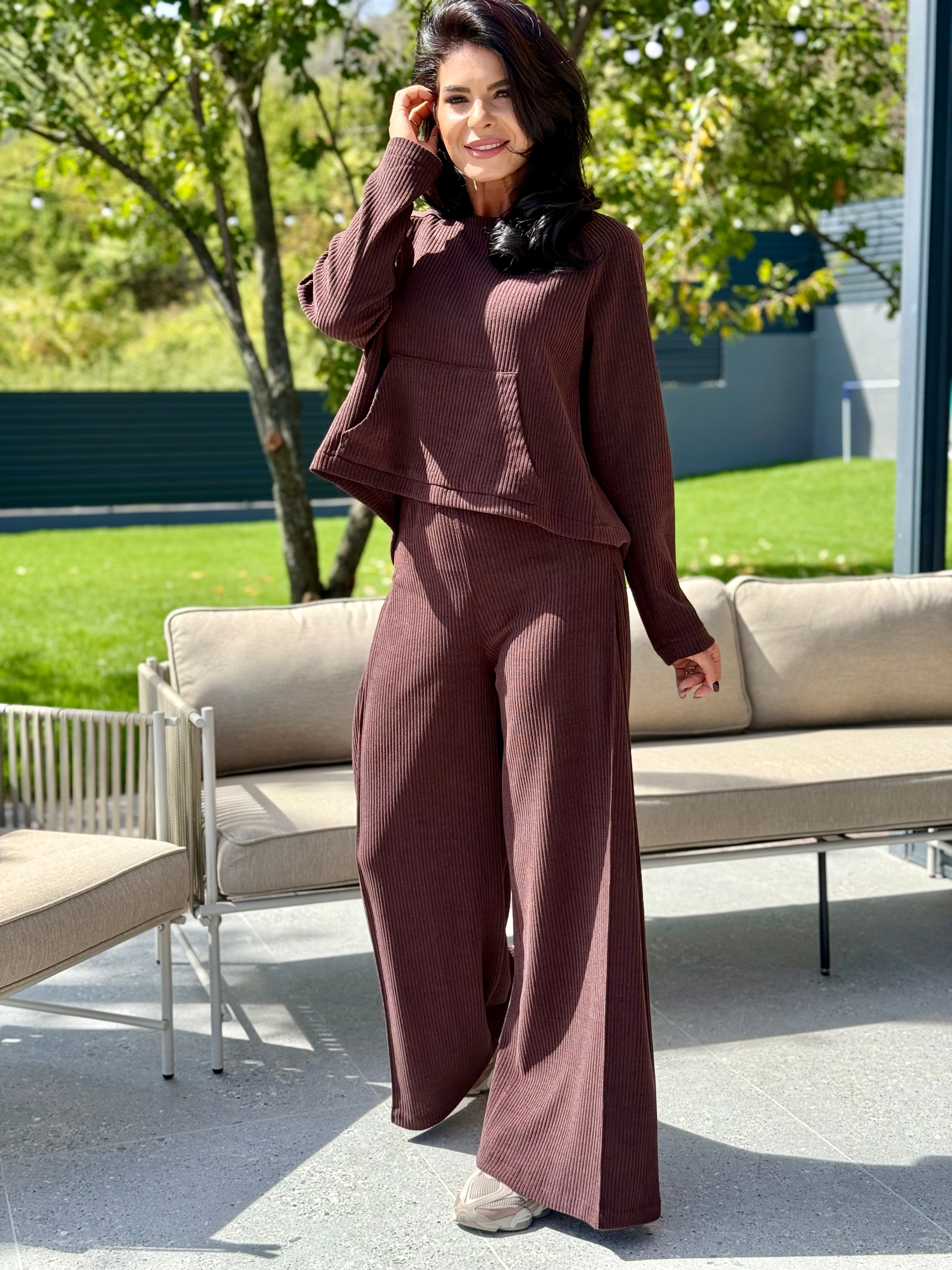 Set Reiat Yoana - Chocolate – Ramona Bădescu Exclusive